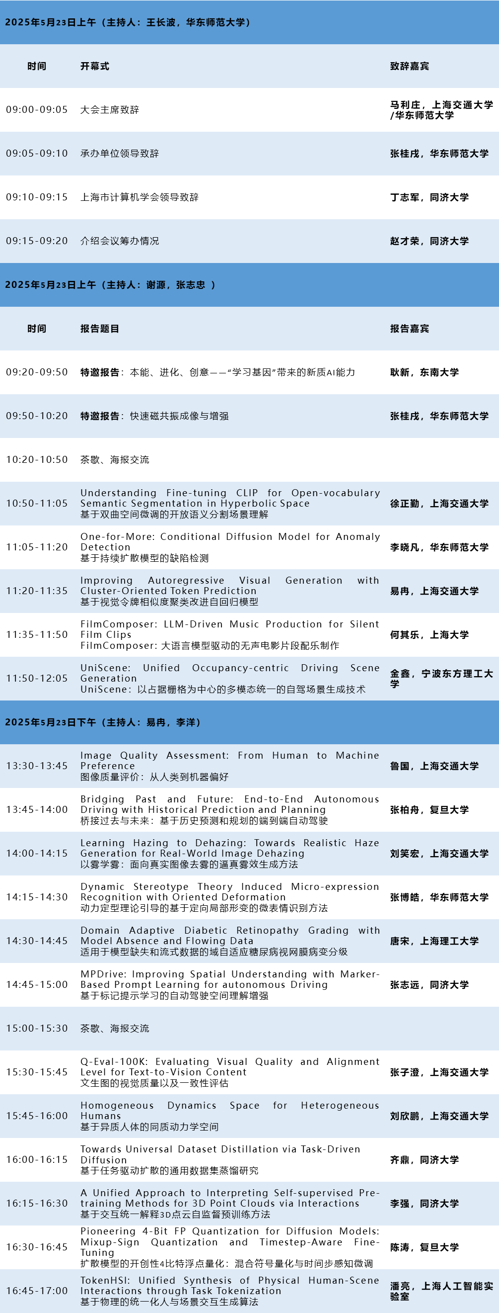 会议预告 | 2025 CVPR上海论文分享学术报告会_中国图象图形学学会青年工作委员会CSIG